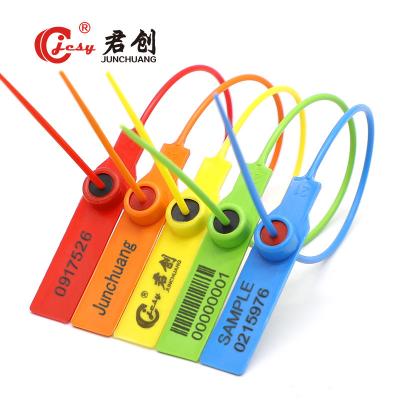 China JCPS007 Metal Inserted Plastic Security Self-locking Seal 20cm 2mm for Logistics for sale