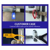 China JCPS007 Metal Inserted Plastic Security Self-locking Seal 20cm 2mm for Logistics for sale