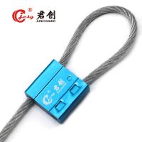 China JCCS003 Container Cable Seal Aluminum Alloy Transparent Cover 27.3x26.2x9.1mm for sale