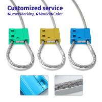 China JCCS003 Container Cable Seal Aluminum Alloy Transparent Cover 27.3x26.2x9.1mm for sale