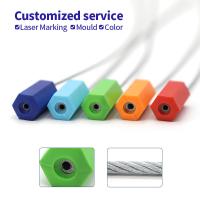 China ISO 17712 Adjustable Cable Seal Tamper Proof Steel Wire High Security Seal 1.8mm for sale