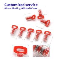China Self Locking Disposable Plastic Meter Seal JCMS005 25x21.7mm PC+ABS Security Seal for sale
