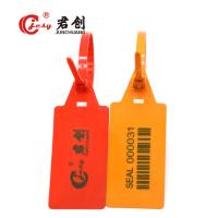 China Tamper Proof Plastic Safety Seal Numbered Security Tag 460mm for Bags for sale