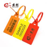 China Tamper Proof Plastic Safety Seal Numbered Security Tag 460mm for Bags for sale