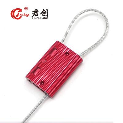 China Disposable Cable Seal Lock JCCS004 1.5mm Diameter 3.5KN Tensile Strength for Container and Track Security for sale