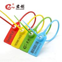 China Custom Design Plastic Seal Numbered Disposable Fire Extinguisher Seal 360mm Length 262N Tensile Strength for sale