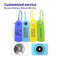 China JCPS005 adjustable plastic security seal Tamper Proof Pull Tight Plastic Label Seal plastic seal tag for sale