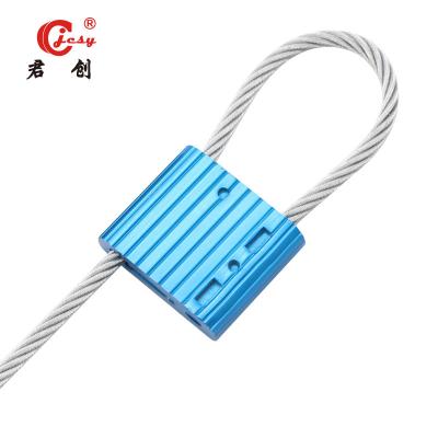 China JCCS005 Aluminum Alloy Cable Seal 35x41x13mm with Custom QR Code for Container Security for sale