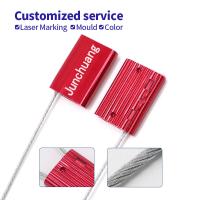 China JCCS004 Cable Seal Metal Fuel Tank Security Seal Anti Tamper Cable Seal 1.5mm 3.5KN for sale