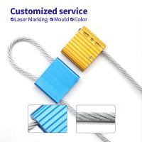 China Adjustable Aluminum Alloy Cable Seal 35x41x13mm for ISO Containers and Trucks for sale
