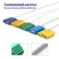 China Custom QR Code Cable Seal Lock 1.5-3.5mm Wire Diameter 3.0KN Tensile Strength for sale