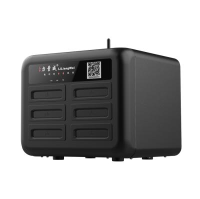 China Built in Cable Shared Power Bank Rental Station, Sharing Power Bank Charging Dock for Rent 6 Slots Vending Machine for sale