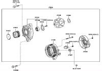 China Alternator Clutch Pulley for Toyota Hilux III Pritsche/Fahrgestell 3.0 TD 27415-0L010 for sale