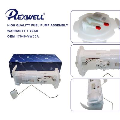 China REXWELL Auto Electric Fuel Pump Module Assembly 25060-VW00A 17040-VW00A for Nisan Cavaran NV350 Urvan Bus E24 E25 Fuel Pump 17040VW00A for sale