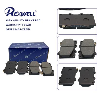 China Auto Sparte Parts Car Ceramic Semi-Metal Front Disc Brake Pads 04465-YZZF6 for TOYOTA LAND CRUISER HILUX Pickup 4X4 2001-2005 for sale