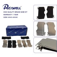 China REXWELL OEM 04945-60080 Auto Front Disc Brake Pads Steel Anti Squeal Shim Kit For TOYOTA LAND CRUISER PRADO LEXUS LX570 UZJ200 for sale