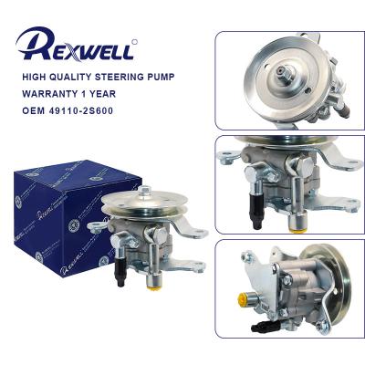 China Auto Steering System Parts OE 49110-2S600 Car Hydraulic Power Steering Pump W/Belt Pulley For Nissan Pickup D22 TD25 4WD Truck for sale