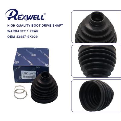 China 43447-0K020 Drive Shaft Boot Dust Cover for Toyota Hilux Vigo KUN25 KUN26 Fortuner KUN50 for sale