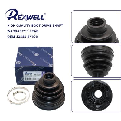 China 43448-0K020 Drive Shaft Boot Dust Cover for Toyota Hilux Vigo KUN25 KUN26 Fortuner KUN50 for sale