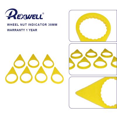 China 38mm Yellow Wheel Nut Check Indicator Loose Lug Nut Indicator for sale