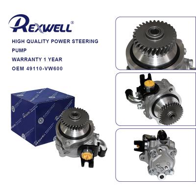 China OEM Standard Rexwell Hydraulic Oil Power Steering Pump For Urvan E25 ZD30 49110-VW601 / 49110-VW600 for sale