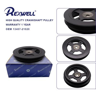 China 13407-21020 13407-21030 Engine Crankshaft Pulley For Toyota Vios Yaris Echo NCP1# 1NZ for sale