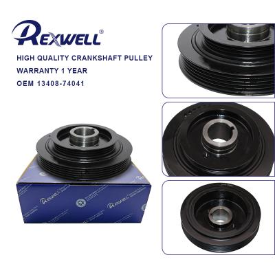 China 13408-74041 High Quality Engine Crankshaft Belt Pulley for Toyota Camry RAV4 Celica Picnic for sale