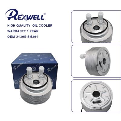 China Rexwell Engine Oil Cooler 21305-EB300 21305-5M301 for Nissan Navara Frontier Pathfinder for sale