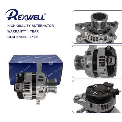 China 27060-0L190 27060-0L280 102211-2120 12V 80A Auto Alternator Assembly for Toyota Hilux Revo 1GD 2GD for sale