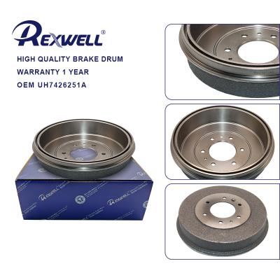 China UH74-26-251 UH74-26-251A Auto Rear Brake Drum For Ford Ranger Mazda BT50 for sale