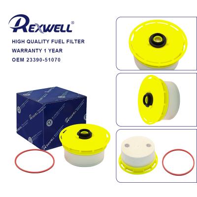 China 23390-51070 23390-51020 Diesel Fuel Filter For Toyota Land Cruiser Lexus LX450 VDJ200 200 Series for sale