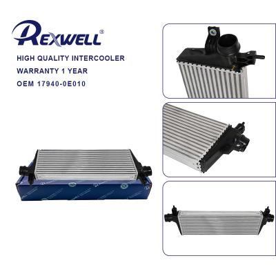 China New Auto Aluminum Cooling Engine Turbo Intercooler Inter Cooler Assembly 17940-0E010 for Toyota Fortuner Hilux 2021- MT Diesel 179400E010 for sale