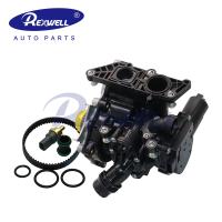 China 06L121111H 06L121012A Engine Electronic Water Pump Thermostat Housing Assembly For VW Golf AUDI A3 A4 A5 A6 Skoda Seat for sale