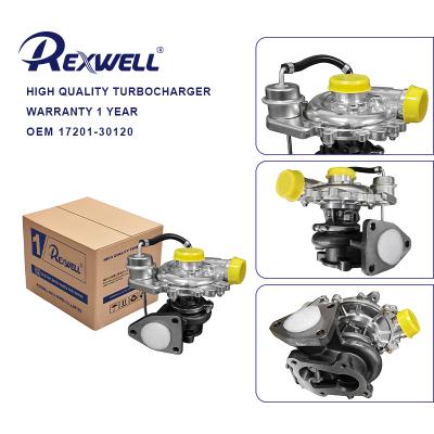 China 17201-30120 CT16 Engine TurboCharger For Toyota Hiace IV, Hilux VI  Land Cruiser 2KD-FTV for sale