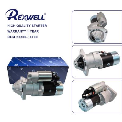 China 23300-34T00 23300-06J01 23300-06J02 Auto Starter Motor Assembly For Nissan TD42 24V 11T for sale
