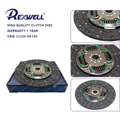 China 31250-0K190 31250-0K230 Aisin Clutch Disc for Toyota Hilux Pickup Fortuner for sale