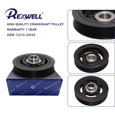 China 13470-28020 13470-0H010 Crankshaft Pulley for Toyota RAV4 Avensis Camry Saloon 1AZ 2AZ 1AZ-FSE 2AZ-FSE for sale
