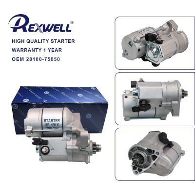 China 28100-75040 28100-75050 28100-75030 28100-75010 128000-8070 228000-1160 Auto Starter Motor Assembly for Toyota Hiace Hilux Land Cruiser Prado 1RZ 2RZ 3RZ 12V for sale