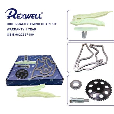 China 9822827180  Timing Chain Kit for Peugeot 207 308 3008 508 Citroen C4 C5 for sale
