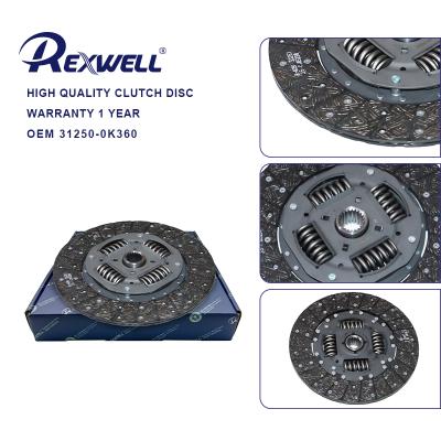 China 31250-0K360 31250-0K340 REXWELL High Performance Clutch Disc for Toyota Hilux Revo 1GD 2GD for sale