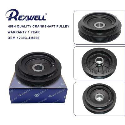 China 12303-4M500 12303-65F0A Engine Crankshaft Pulley for Nissan Almera Bluebird Primera Sylphy QG16DE QG18DE for sale