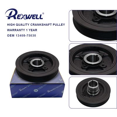 China 13408-75030 13408-75020 13408-75010 Engine Crankshaft Pulley For Toyota Hilux Coaster Land Cruiser Hiace van 1RZ 2RZ 3RZ for sale