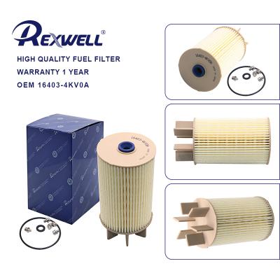China 16403-4KV0A Auto Cartridge Assembly Diesel Fuel Filter for NAVARA D23 YD25 by Nissan for sale