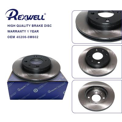 China 40206-0M602 40206-0M601 40206-F4300 Brake Disc Rotor for Nissan Almera Sunny Sentra for sale