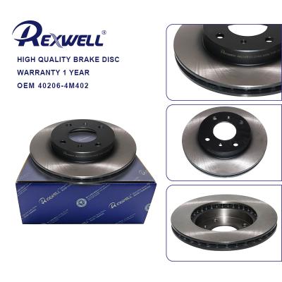 China 40206-4M402 40206-4M401 Brake Disc Rotor for Nissan Almera Bluebird Primera for sale