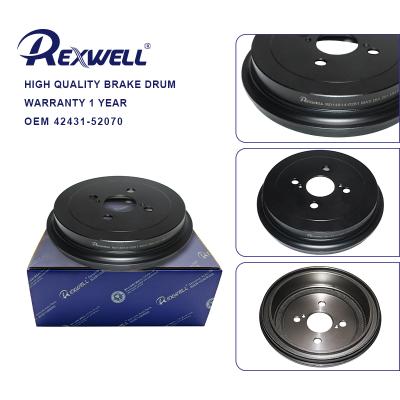 China 42431-52070 Brake Drum for Toyota Yaris Vios for sale