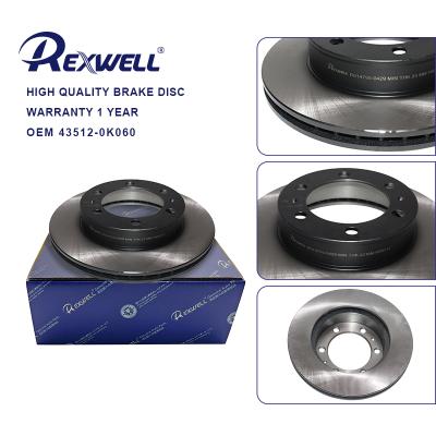 China 43512-0K060 43512-0K070 Brake Disc Rotor for Toyota Hilux Revo Fortuner for sale