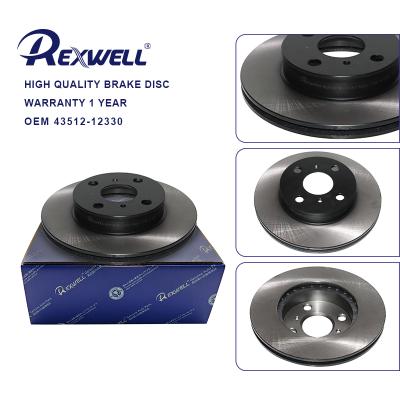 China 43512-12330 43512-12340 Brake Disc Rotor for Toyota Corolla for sale