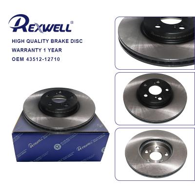 China 43512-12710 Brake Disc Rotor for Toyota Corolla Verso for sale