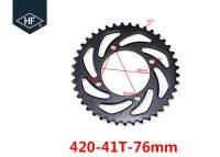 China 37T / 41T / 46T / 56T Motorcycle Chains And Sprockets 420 428 520 high speed for sale